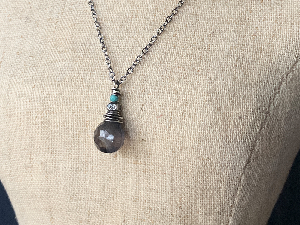 Nested Iolite Pendant – Daisy Chains Jewelry